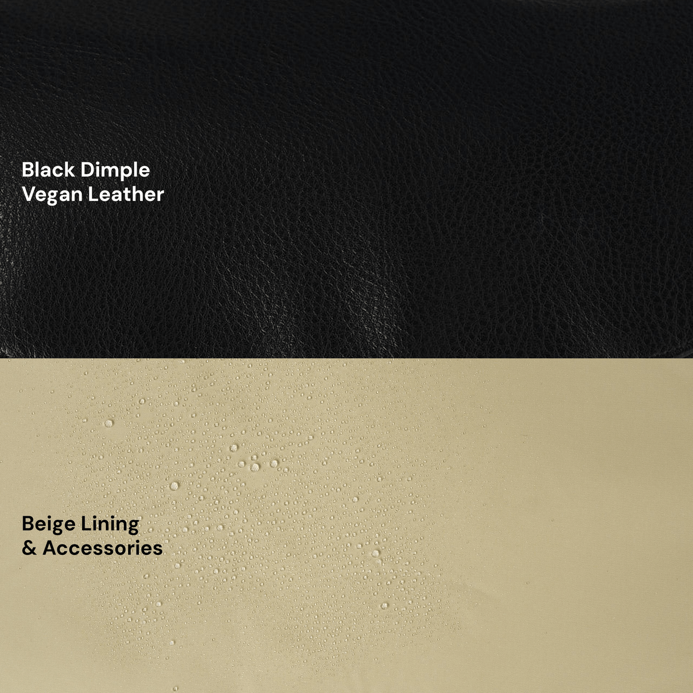 Black Nappy Backpack - Faux Leather — OiOi