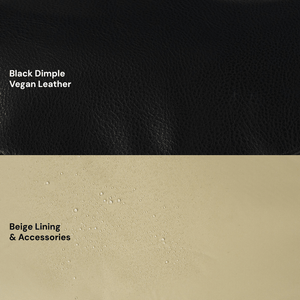 Black Nappy Backpack - Faux Leather — OiOi