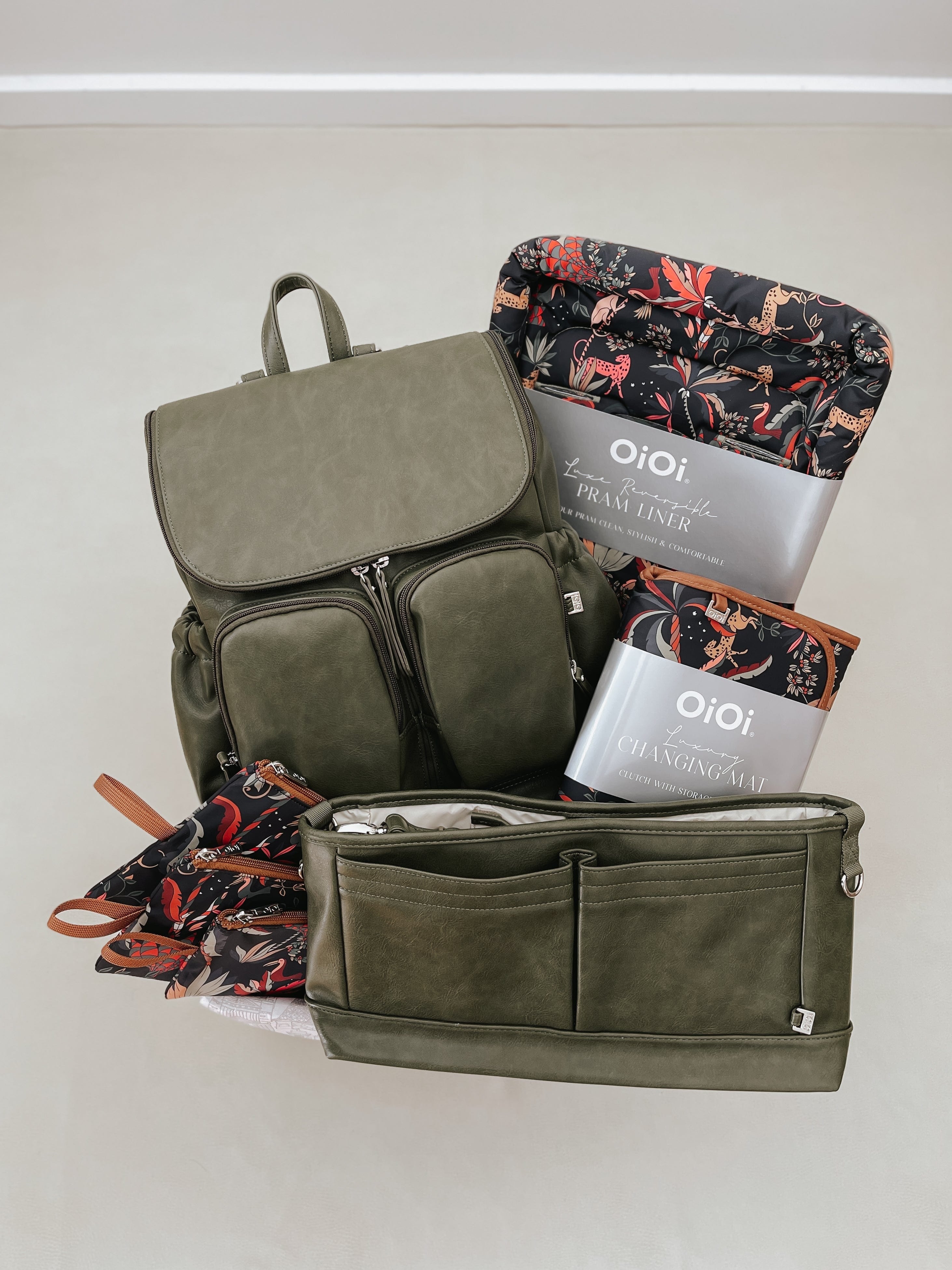 Olive Green Nappy Bag Bundle Deals — OiOi