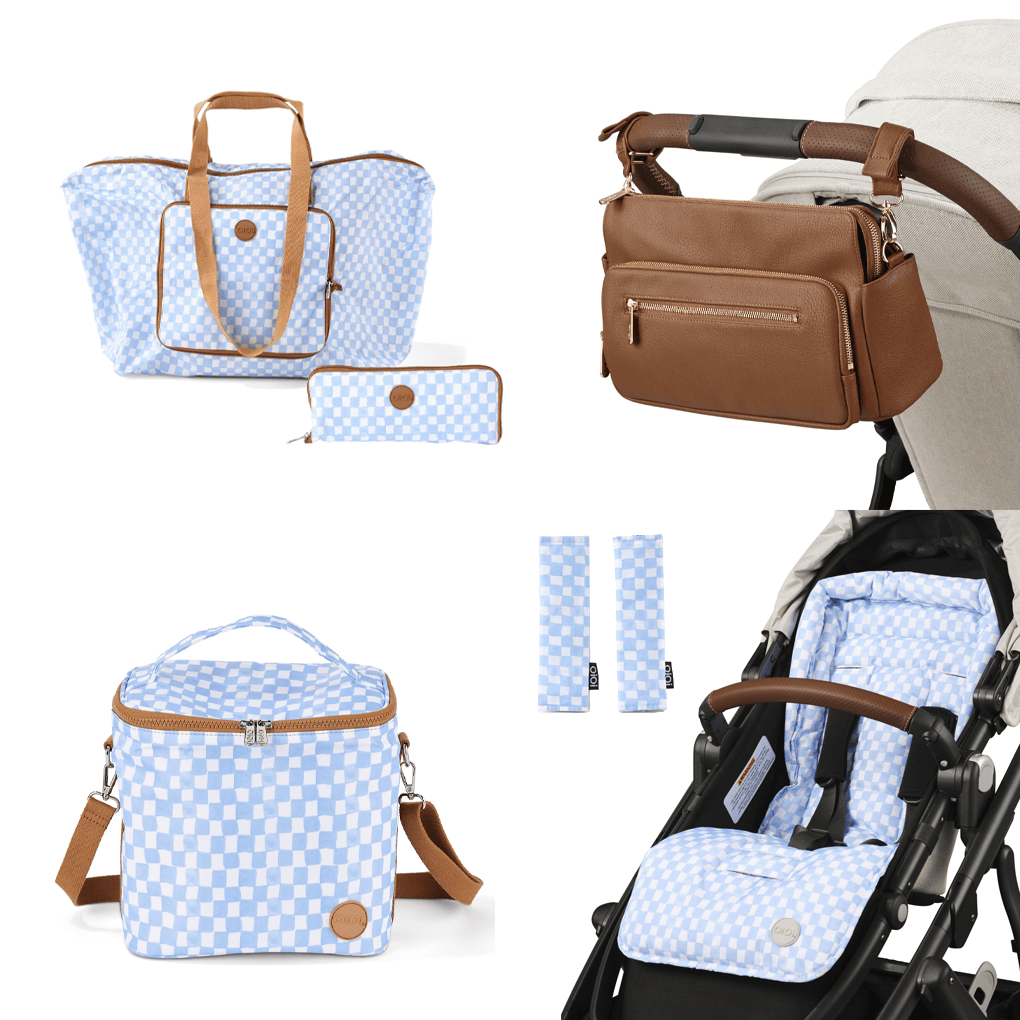 Pram Makeover Bundle - Chestnut & Blue Check — OiOi