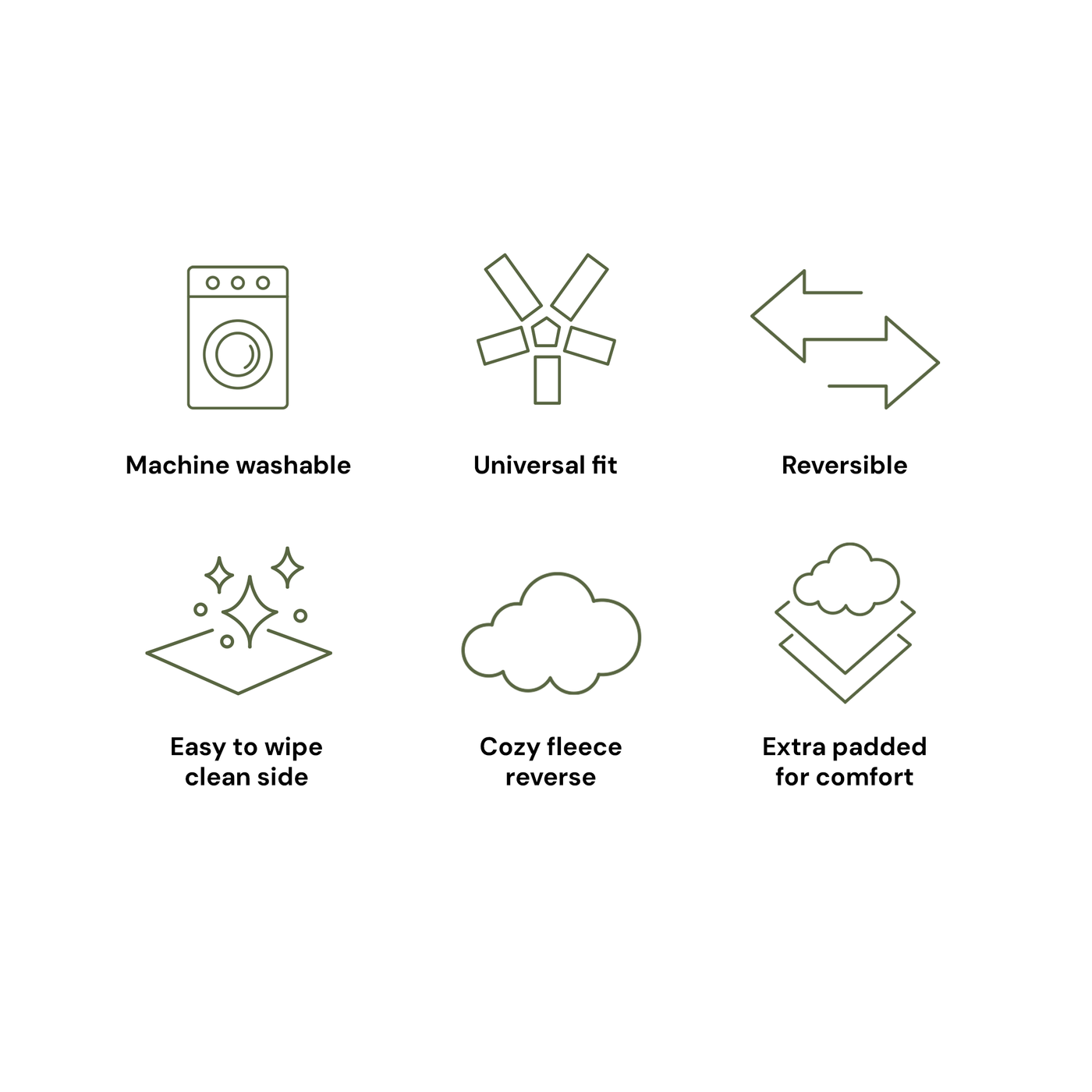 Reversible Pram Liner - Leopard/Faux Fur — OiOi