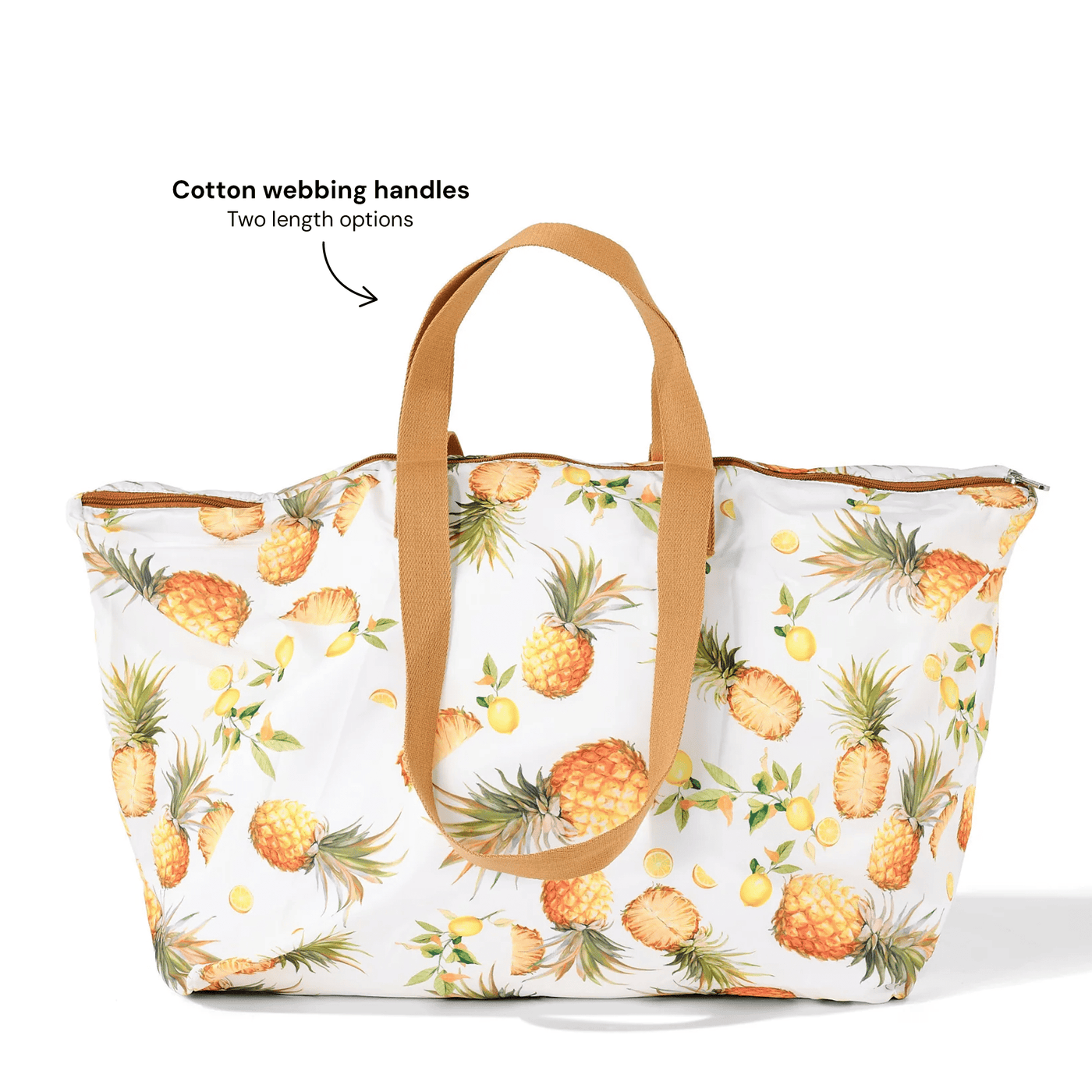 Fold-Up Pineapple Tote - Convenient and Stylish Accessory — OiOi