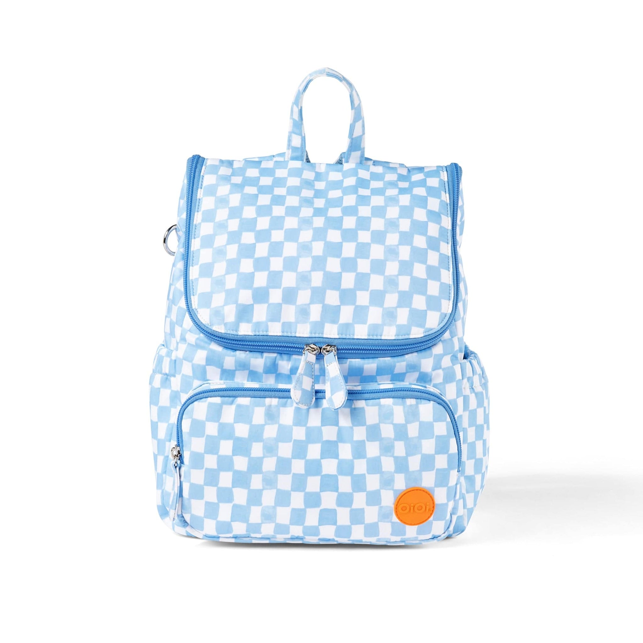 Signature Kids Backpack - Blue Check| OiOi Kinder Bag