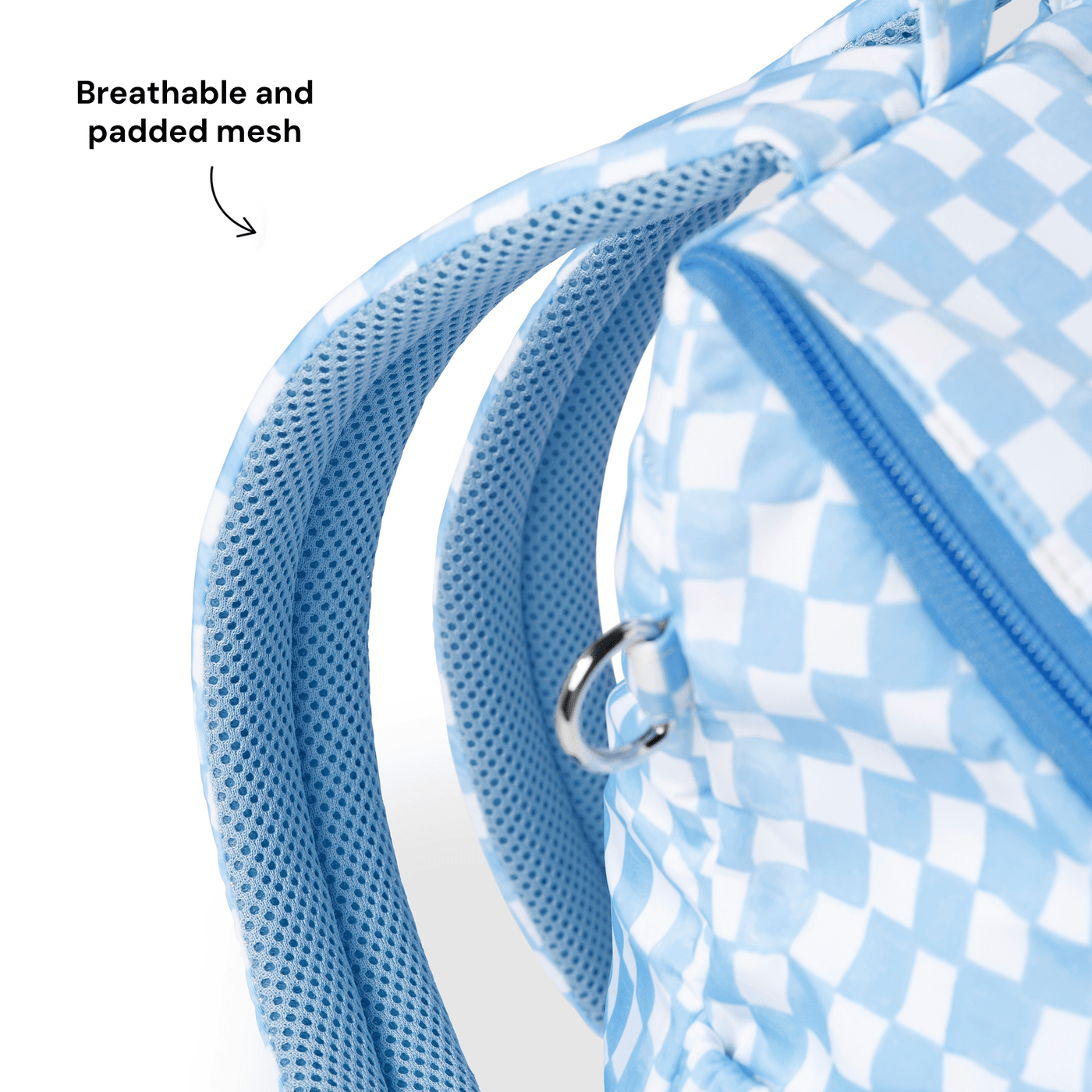 Signature Kids Backpack - Blue Check| OiOi Kinder Bag