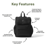 Mini Signature Backpack - Black Neoprene — OiOi