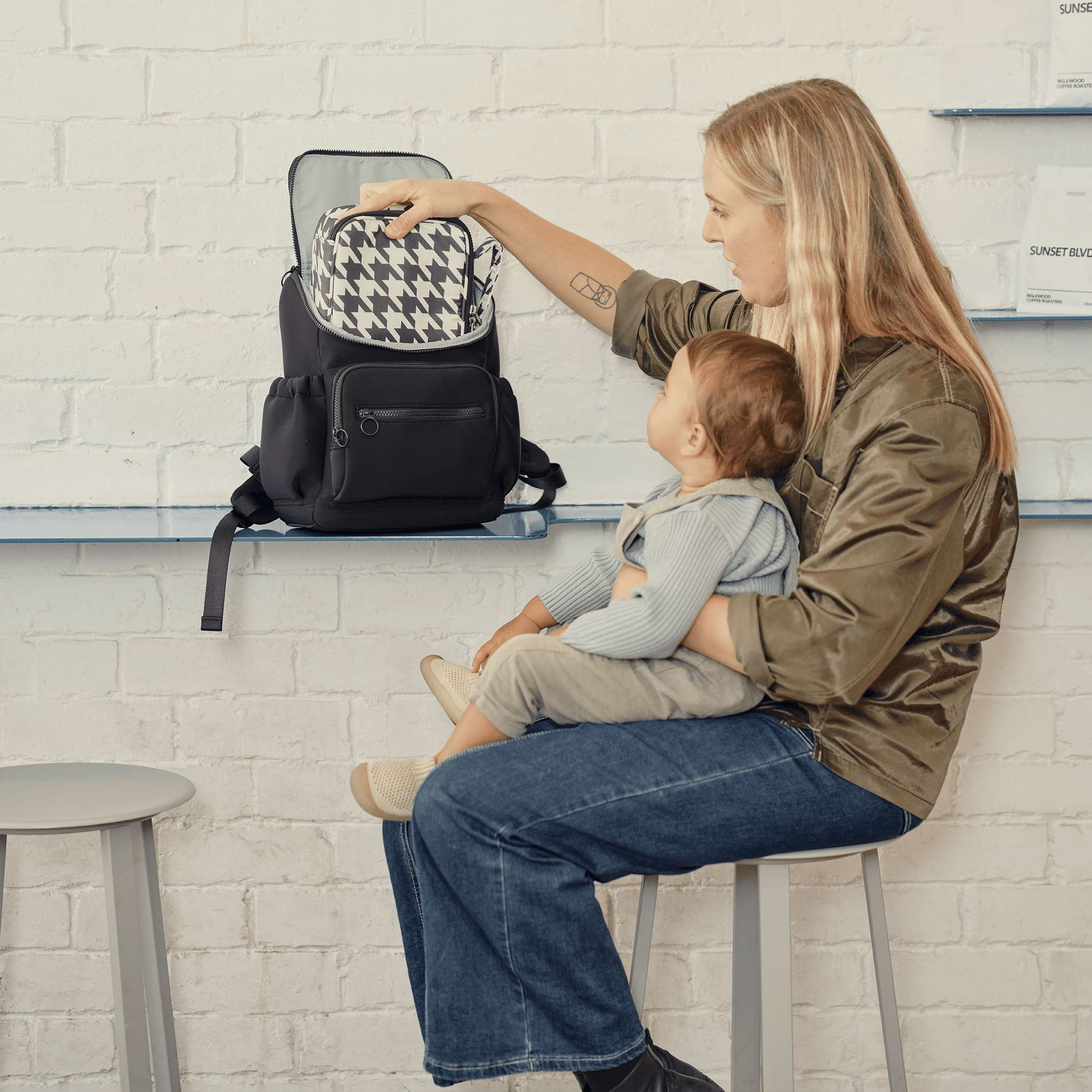 Mini Signature Backpack - Black Neoprene — OiOi