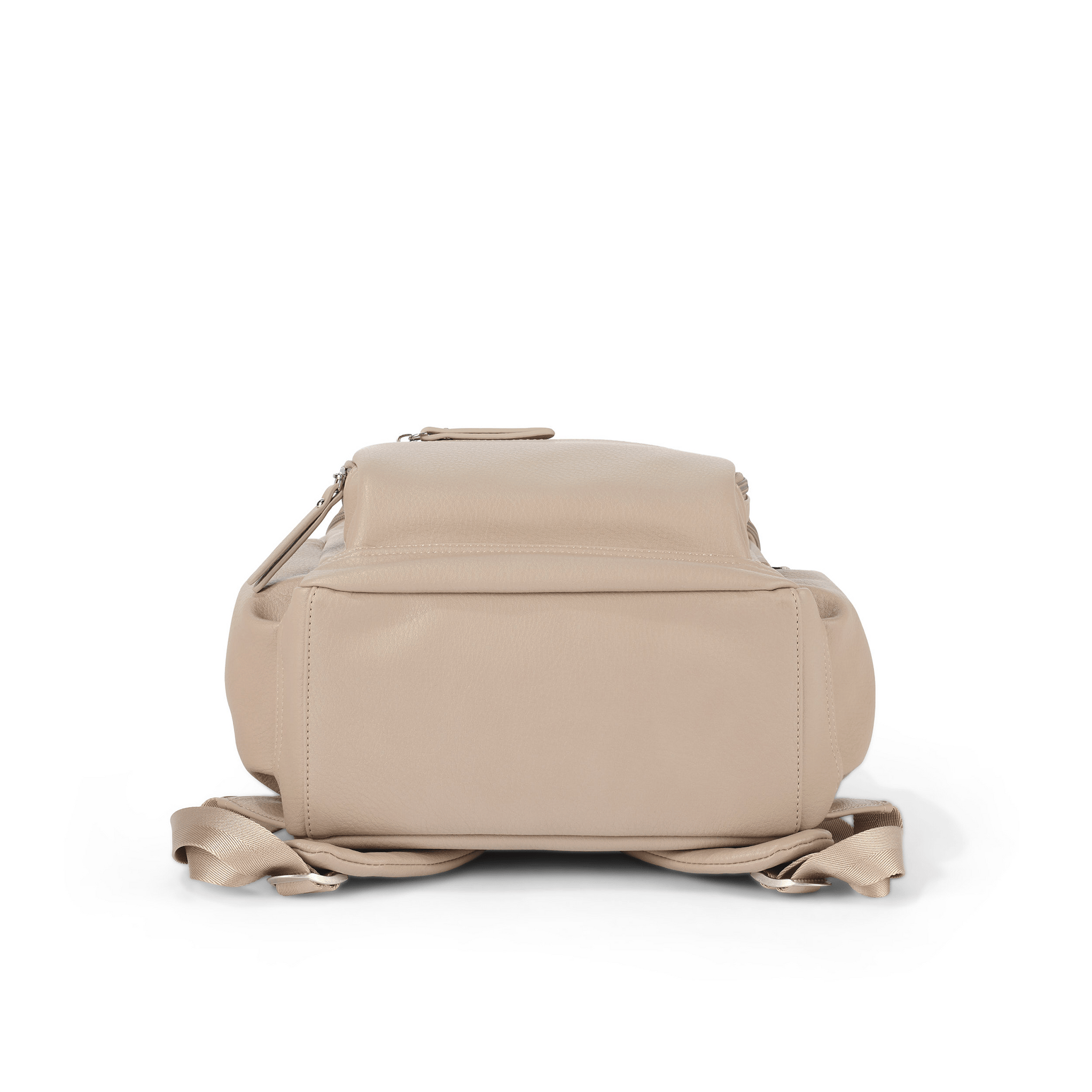 Mini Signature Backpack - Oat Vegan Leather — OiOi