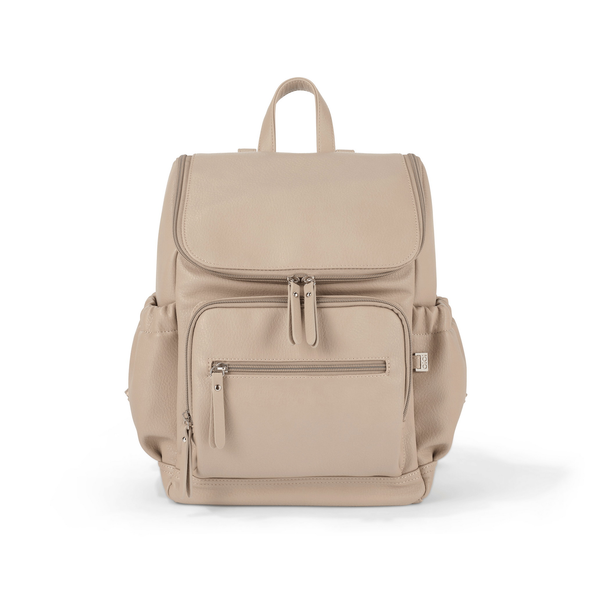 Mini Signature Backpack - Oat Vegan Leather — OiOi