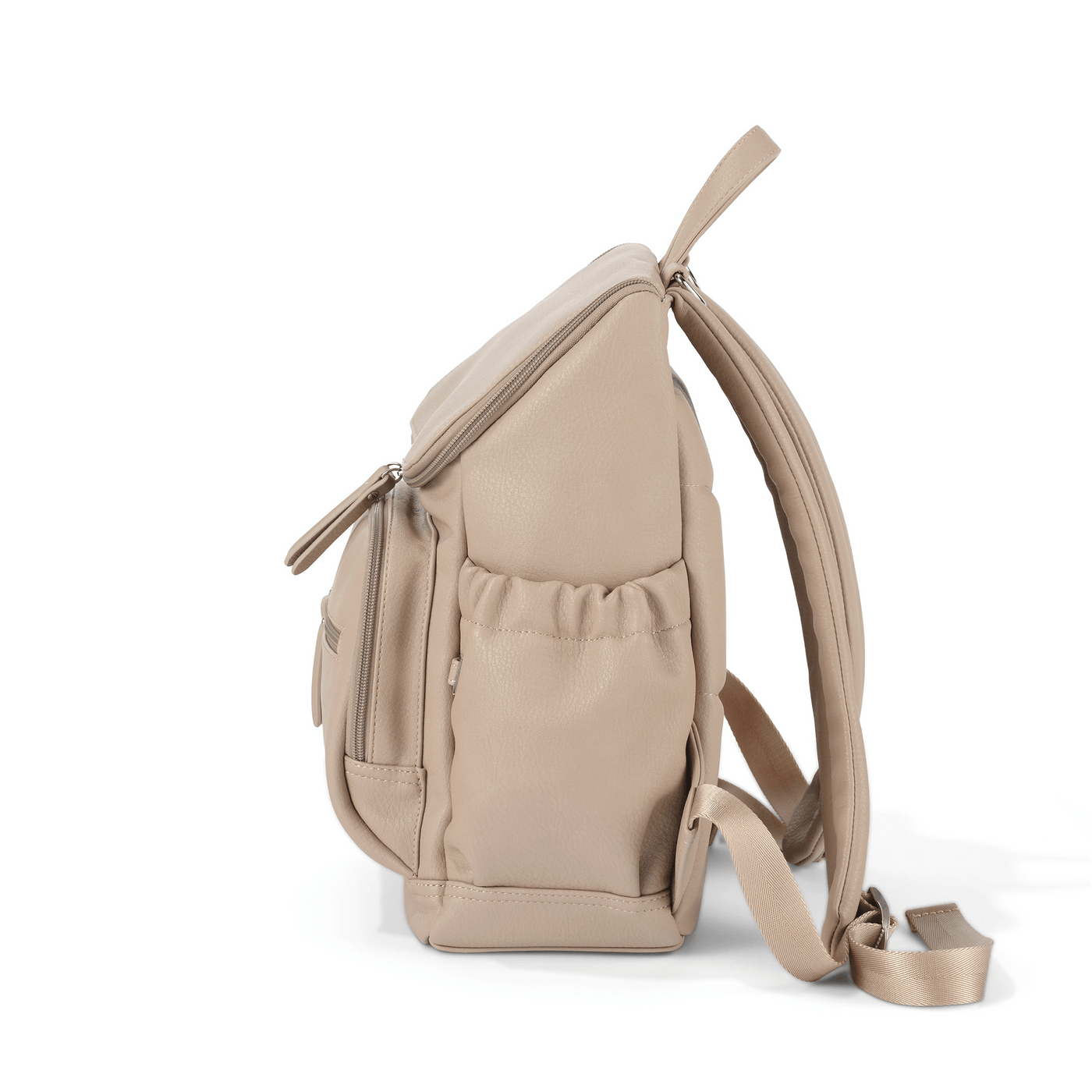 Mini Signature Backpack - Oat Vegan Leather — OiOi