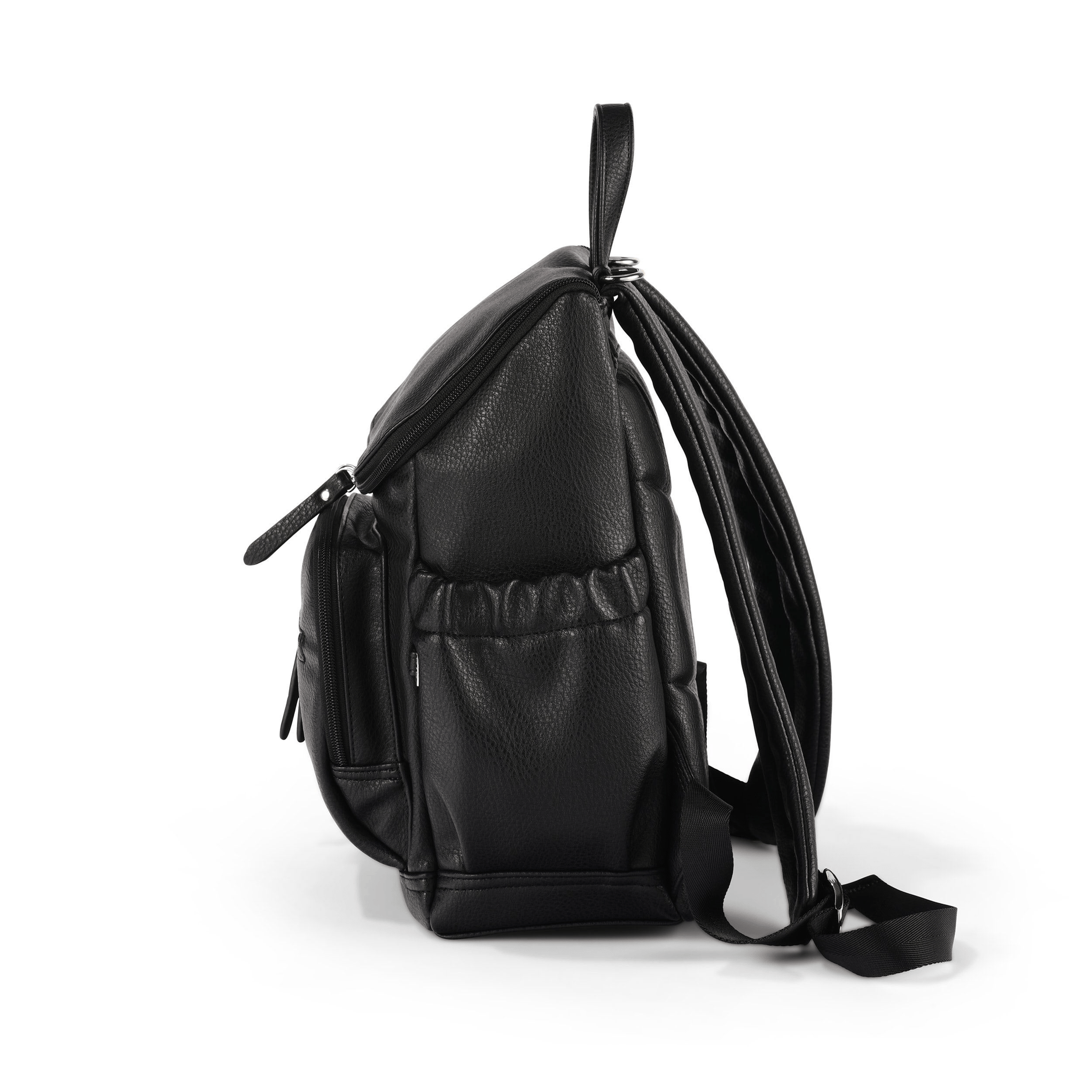 Mini Signature Backpack - Black Vegan Leather — OiOi