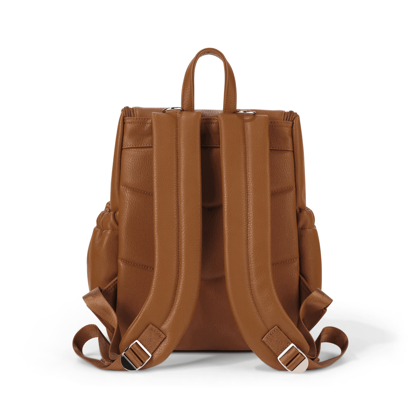 Mini Signature Backpack - Chestnut Brown Vegan Leather — OiOi