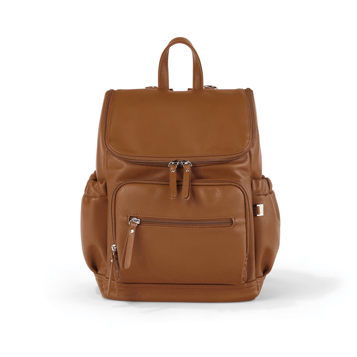 Mini Signature Backpack - Chestnut Brown Vegan Leather — OiOi