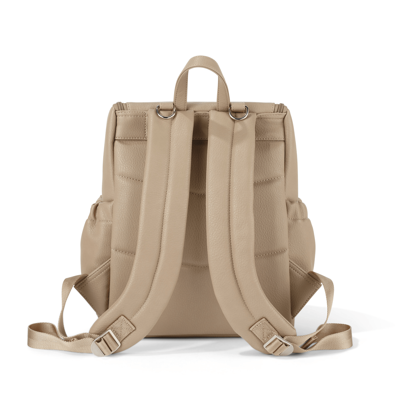Mini Signature Backpack - Oat Vegan Leather — OiOi