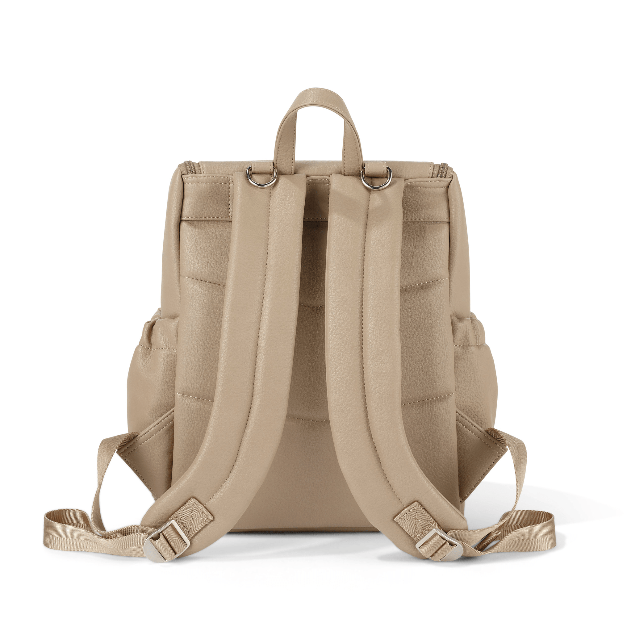 Mini Signature Backpack - Oat Vegan Leather — OiOi