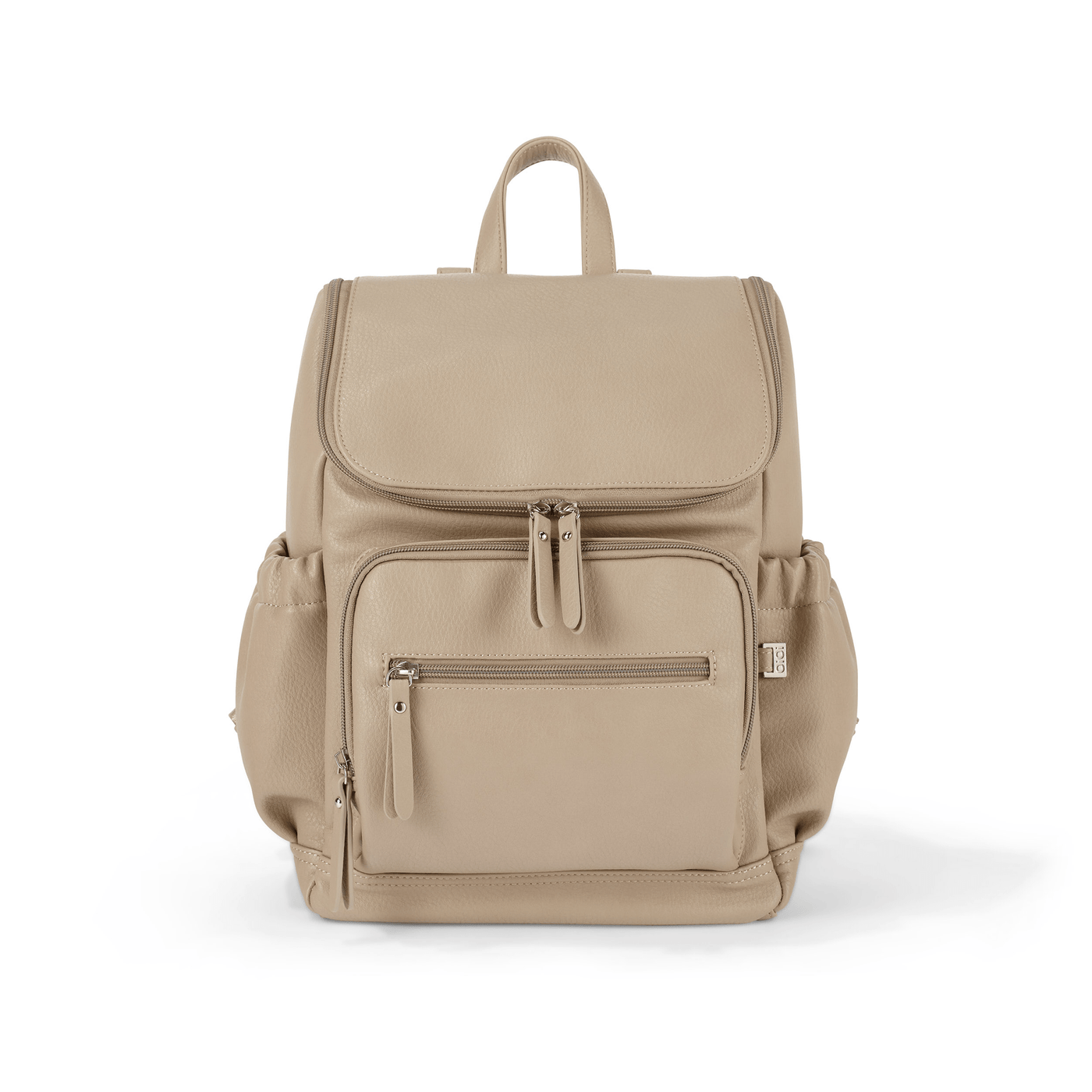 Mini Signature Backpack - Oat Vegan Leather — OiOi