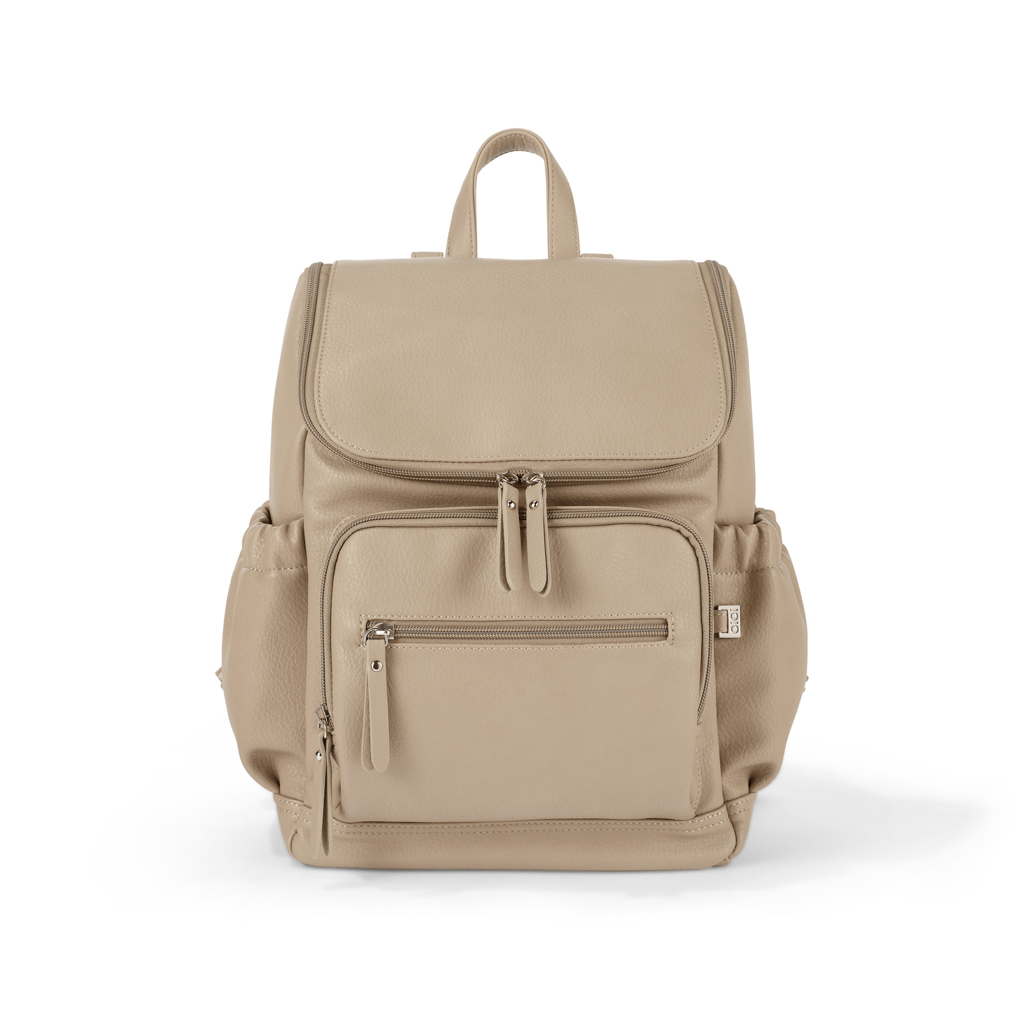 Mini Signature Backpack - Oat Vegan Leather — OiOi
