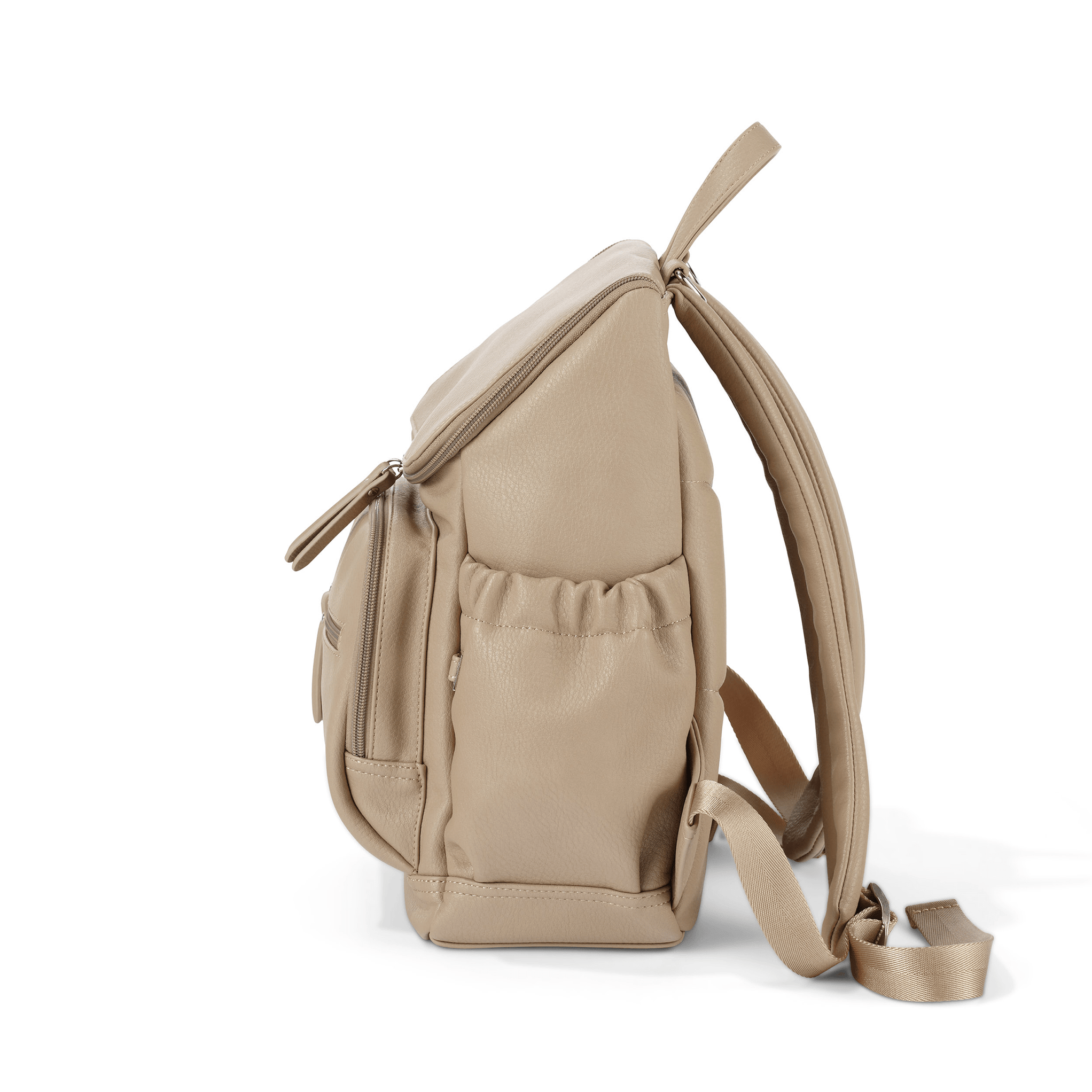Mini Signature Backpack - Oat Vegan Leather — OiOi