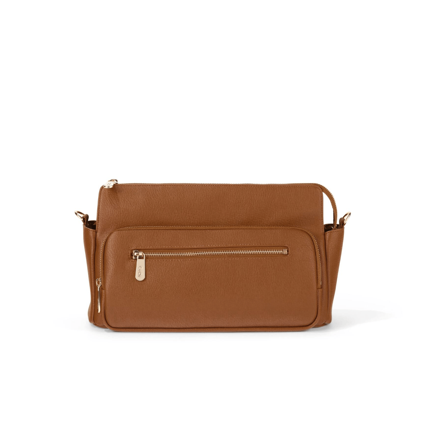 Multitasker Pram Caddy - Chestnut Brown Vegan Leather — OiOi