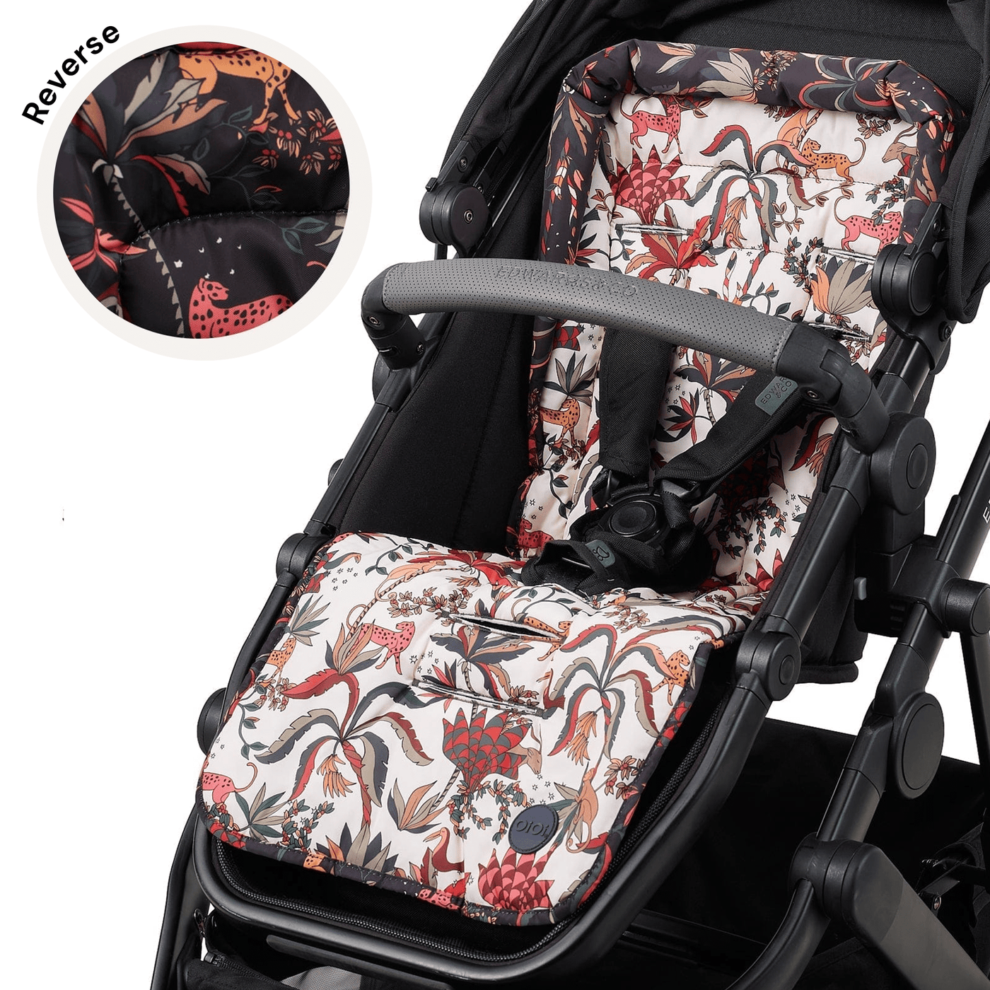 Reversible Pram Liner - Unisex Jungle Print — OiOi