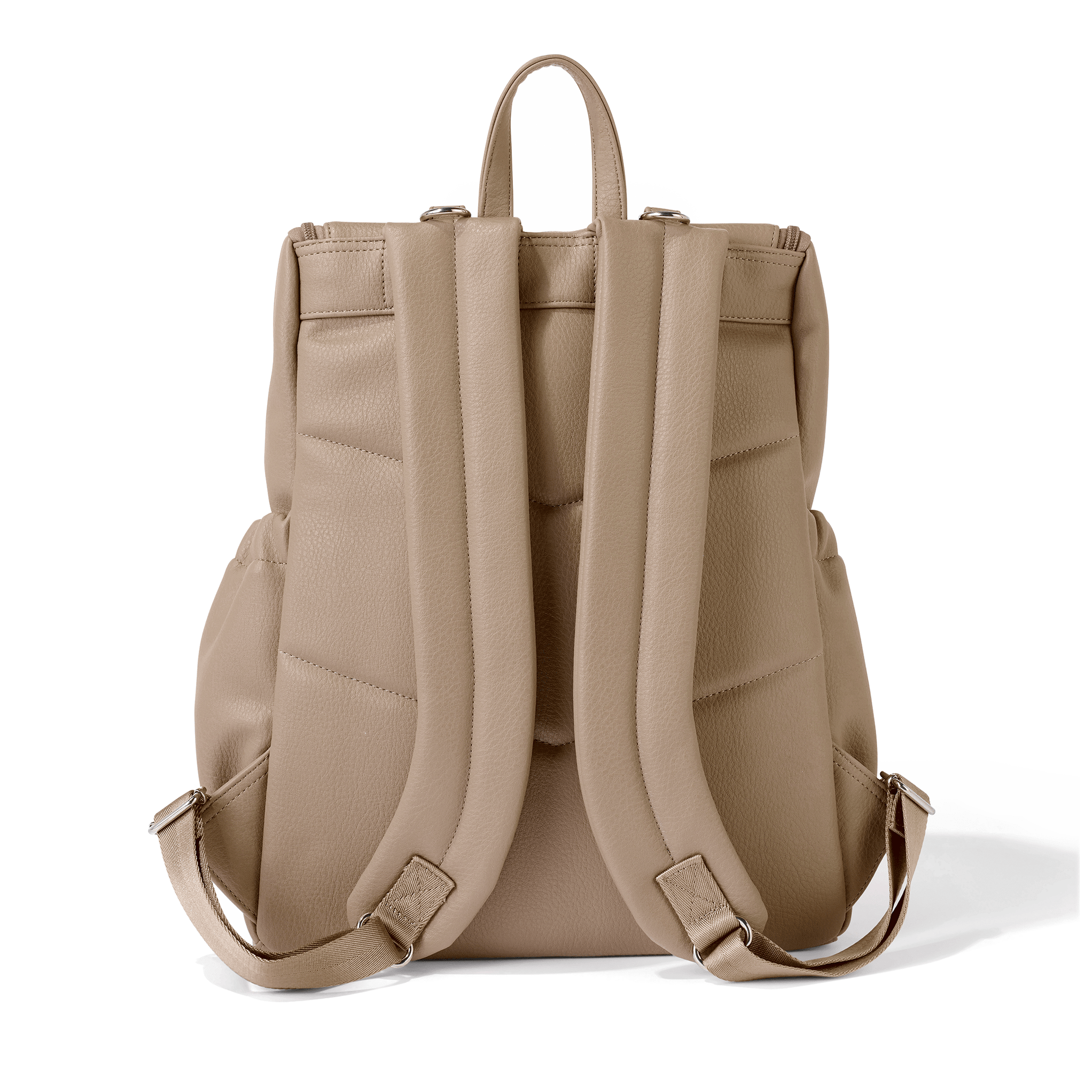 Oat Faux Leather Nappy Backpack — OiOi