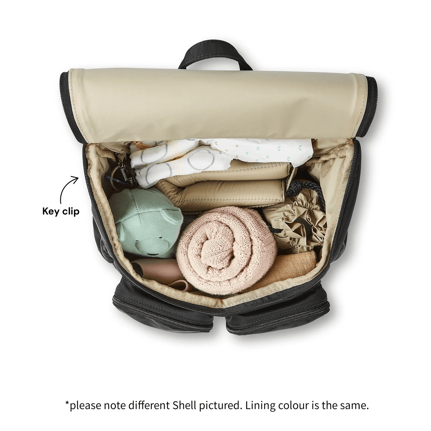 Oat Faux Leather Nappy Backpack — OiOi