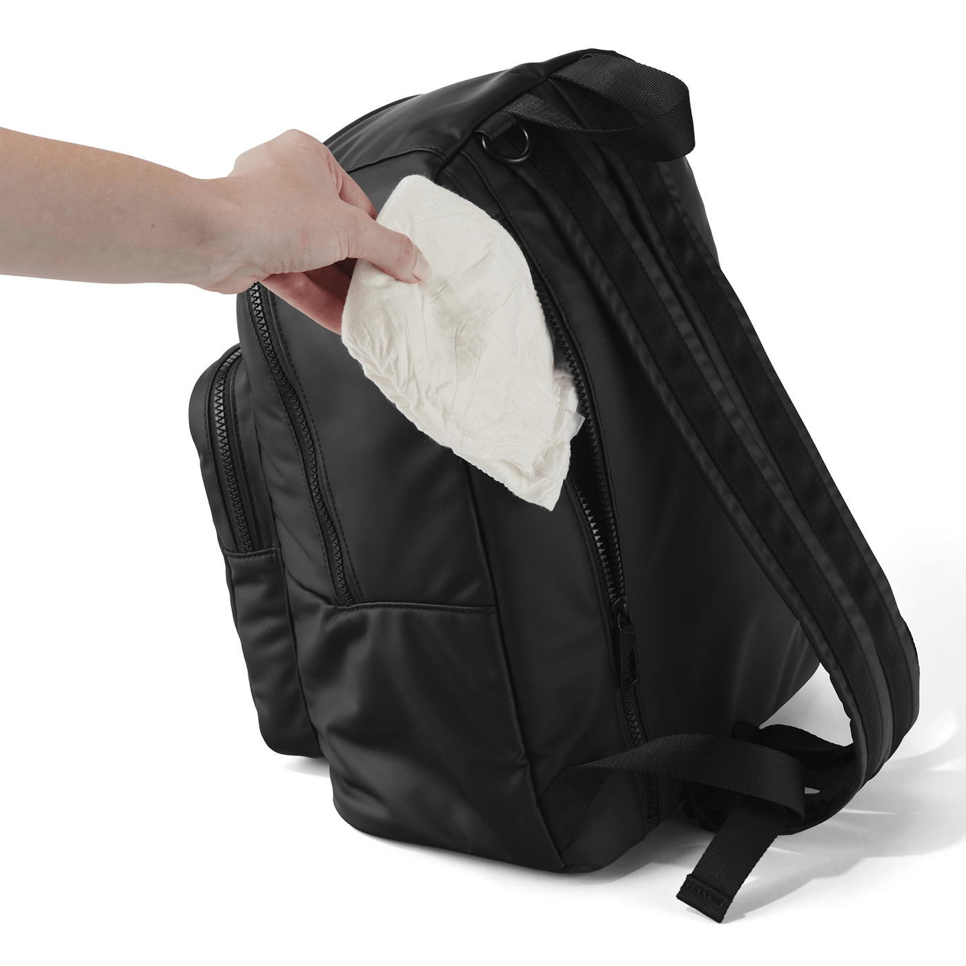 Traveller Nappy Backpack - Black Weatherproof — OiOi